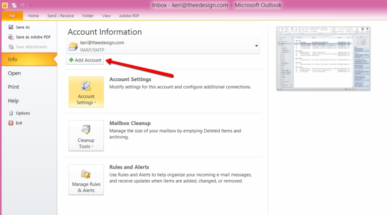 How to Set Up Email in Outlook for Windows - TheeDigital