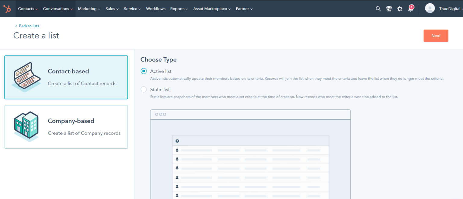 How and When to Use HubSpot’s Static and Active Lists