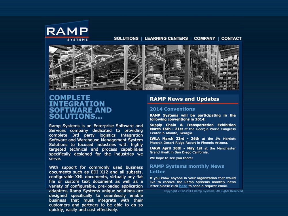 Website Design & Development for RAMP Systems, Inc.