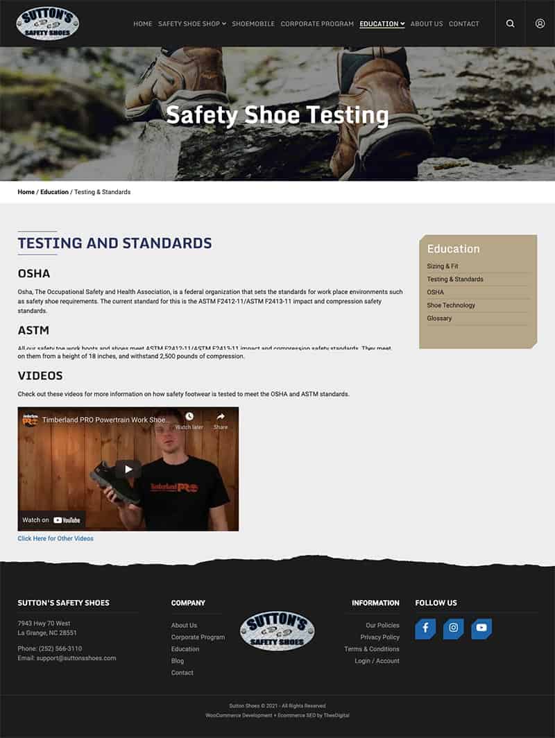 Ecommerce Web Design for an Online Shoe Business | TheeDigital