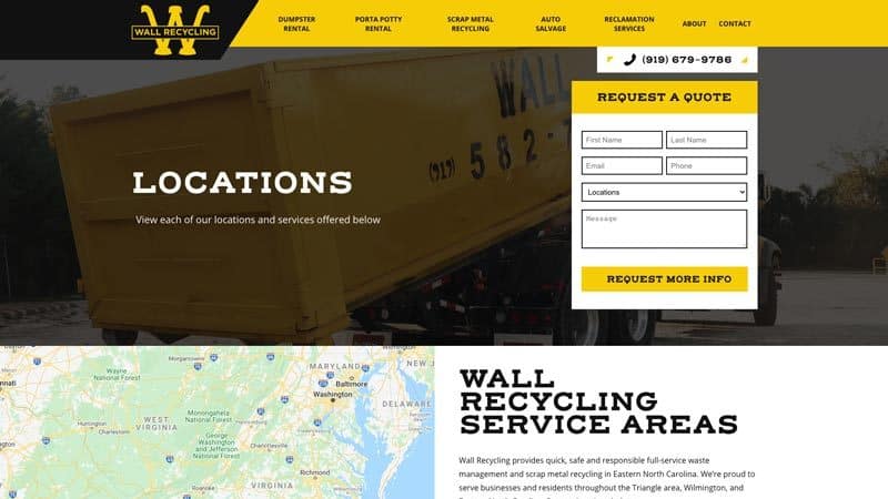 PPC and SEO for a Construction Recycling Company