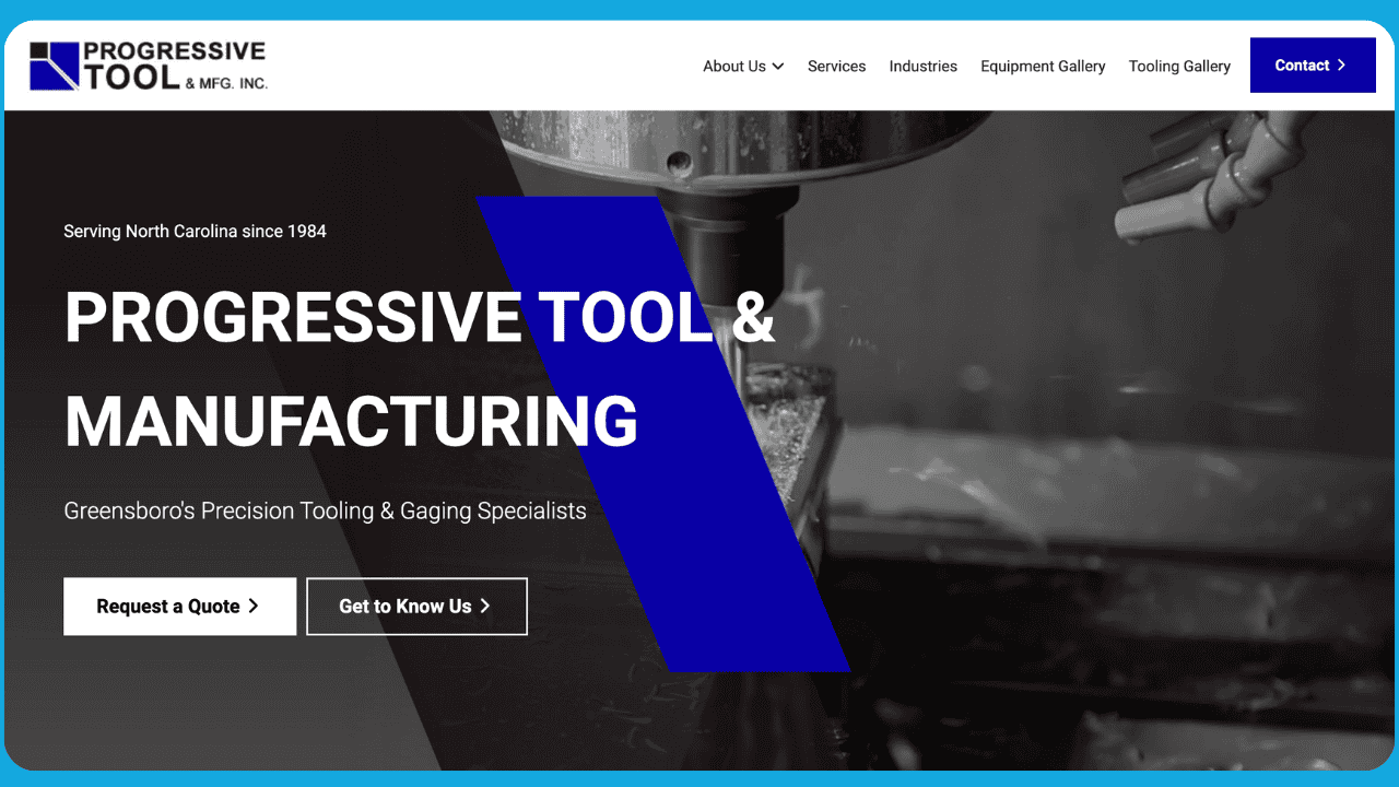 Website Development for a Tooling & Manufacturing Company