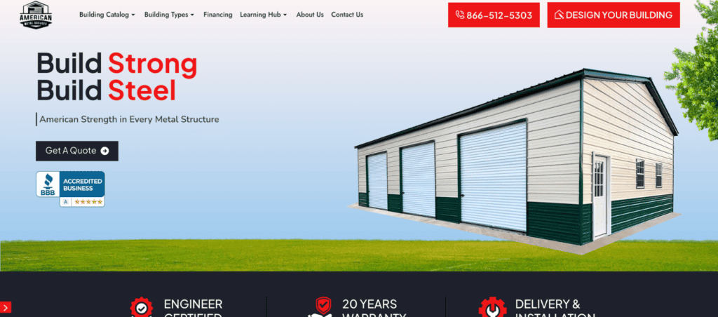 The Best Metal Building Websites | Web Design