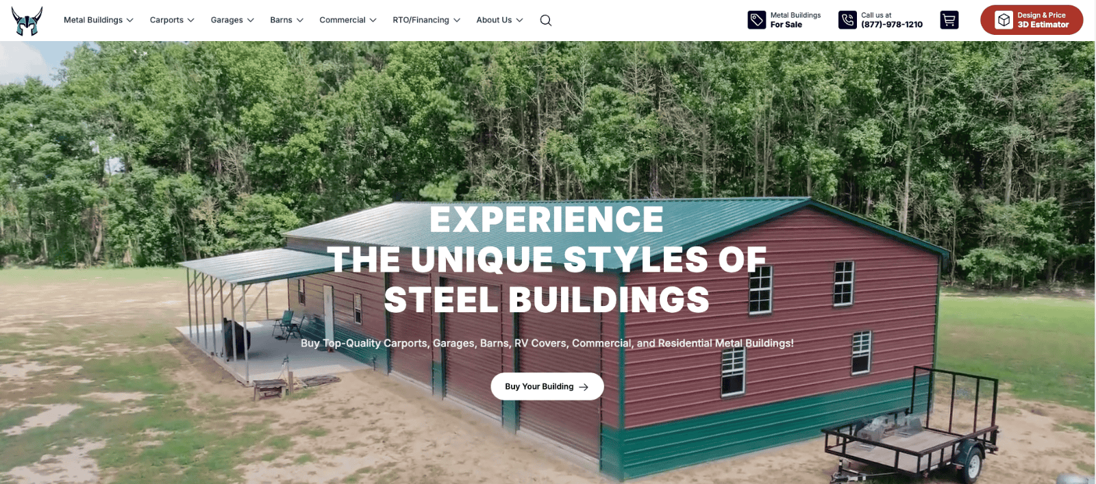 The Best Metal Building Websites | Web Design